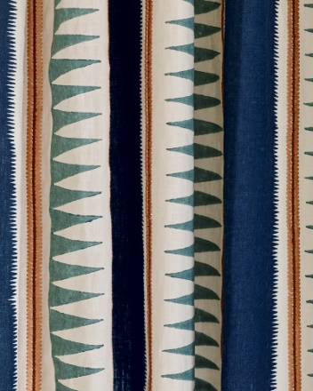 Kasper, indigo, teal - Cowtan & Tout Design Library